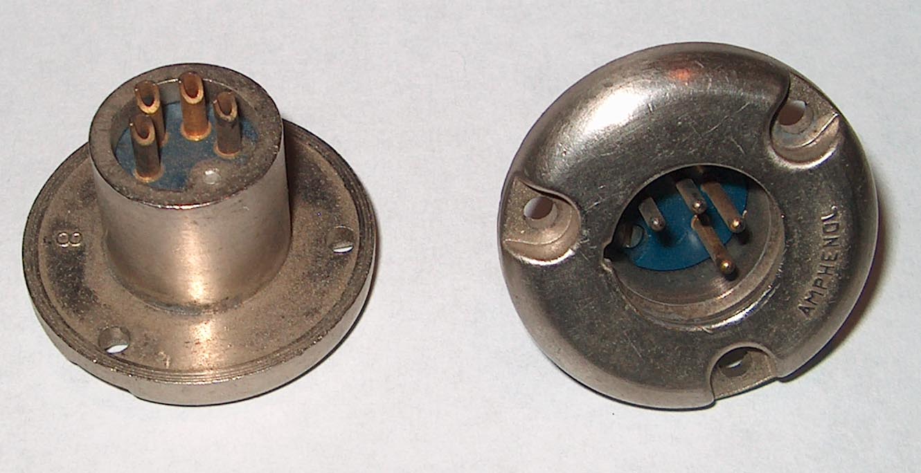 Jack 4 Pin Male Amphenol, NOS - Product Details